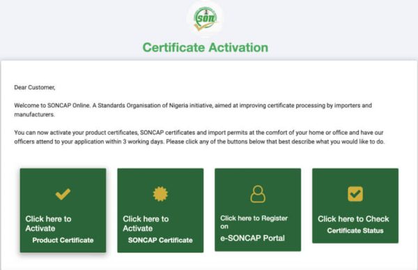 Nigeria SONCAP Certificate - Fast & Reliable Service